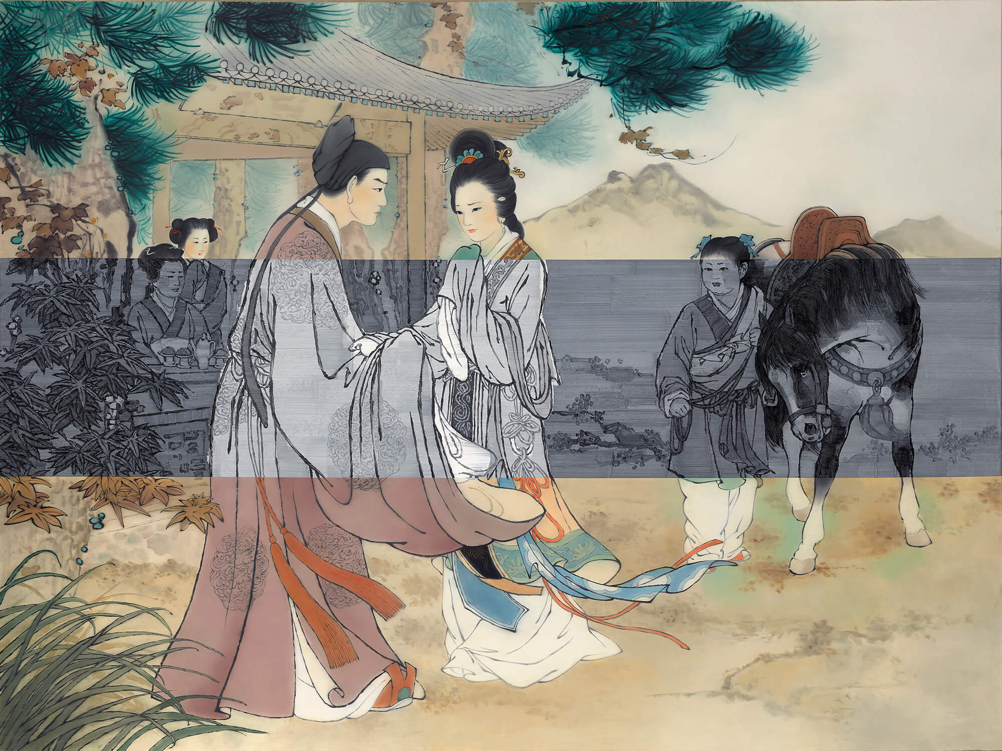 He Sen, The Romance of West Chamber - Farewell at the Pavilion. Shuo ...