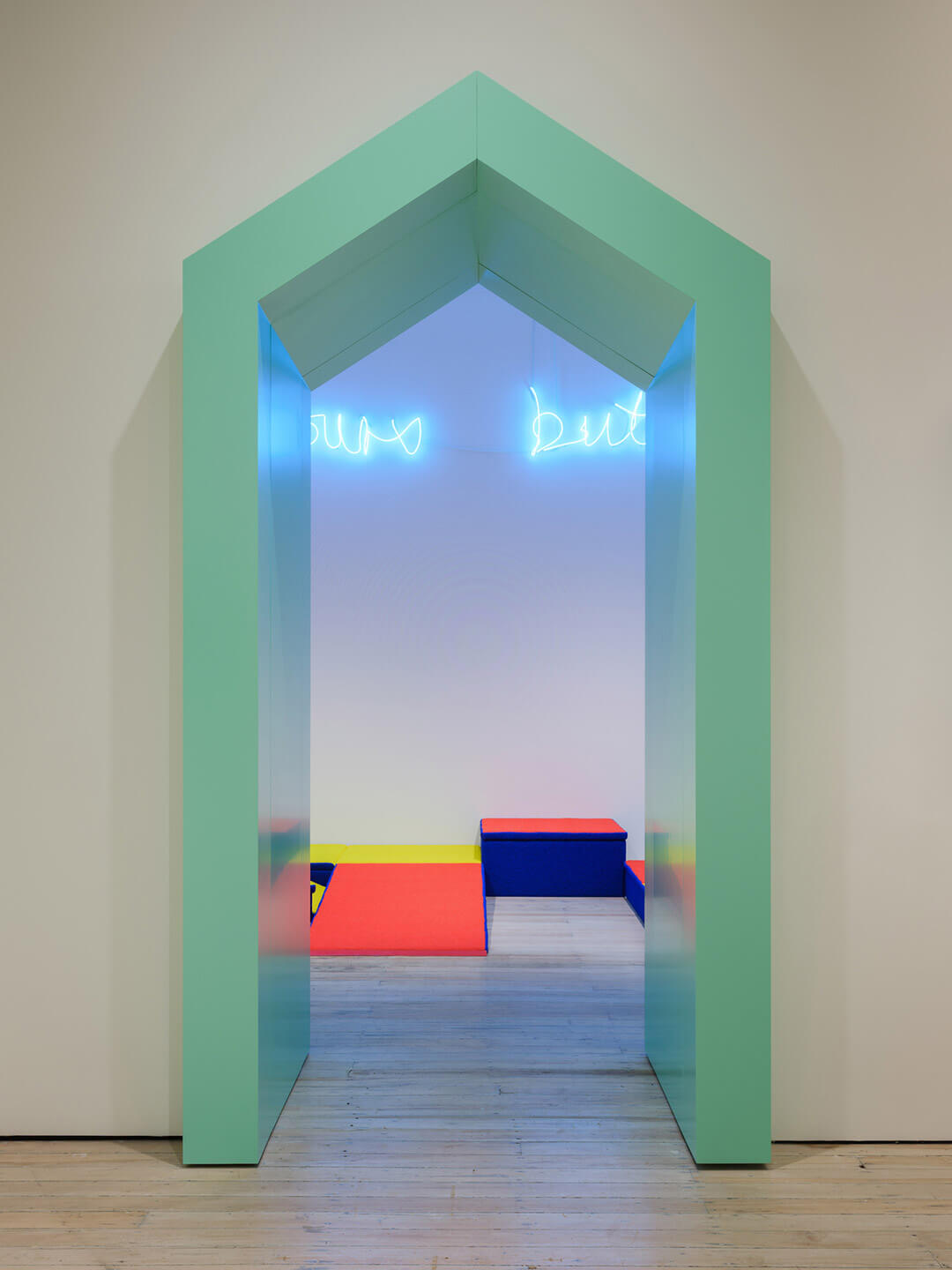 Samson Young - Risers (Neon Doorway) | Tender Comrade Exhibition ...