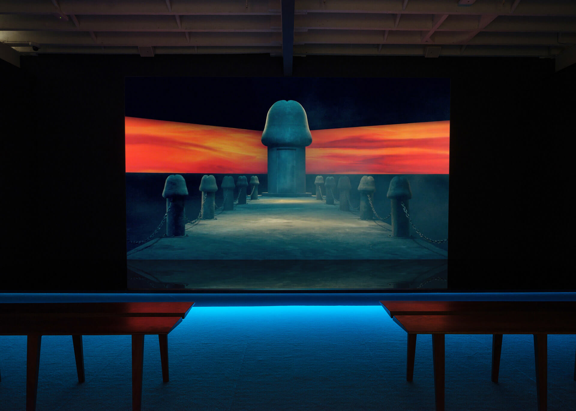 Wang Jun-Jieh Passion 1 large scale video installation White Rabbit ...